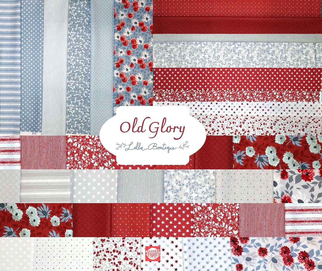 Old Glory by Lella Boutique Moda Fabrics Build a Bundle - Etsy