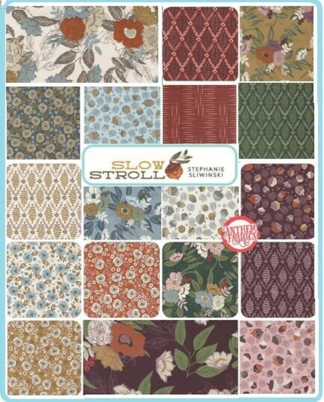 Slow Stroll by Stephanie Sliwinski for Moda Fabric Bundle 18 Pieces - Etsy