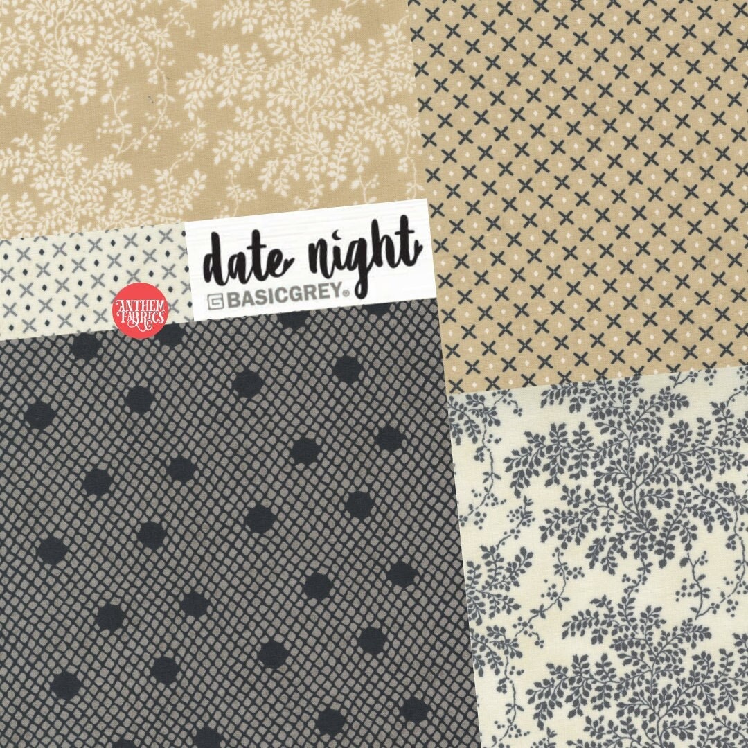 Date Night by Basicgrey for Moda Fabrics Fabric Bundle 5 - Etsy