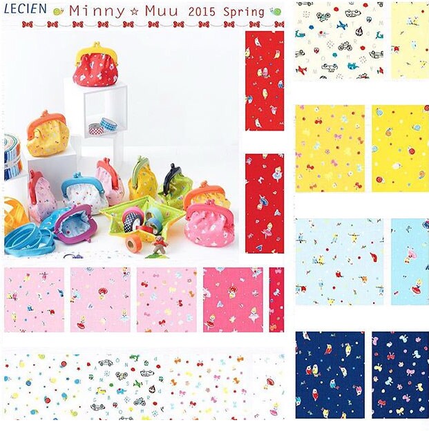 Layer cake quilt cotton fabric Pack 10 x 10 squares- Minny Muu Lecien ...