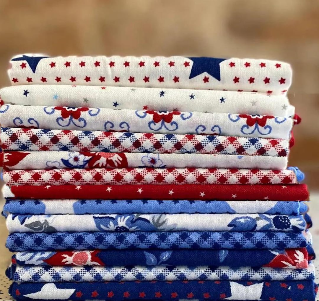 Star Spangled Patriotic Fabric Bundle by April Rosenthal for Moda ...