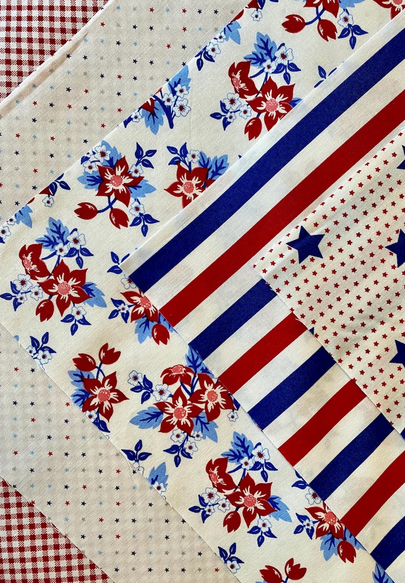 Star Spangled Patriotic Fabric Bundle by April Rosenthal for Moda ...