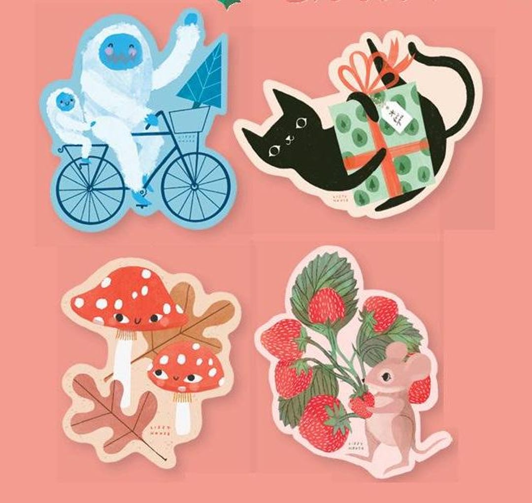 Lizzie House Vinyl Die Cut Sticker Pack or Individual Sticker. - Etsy