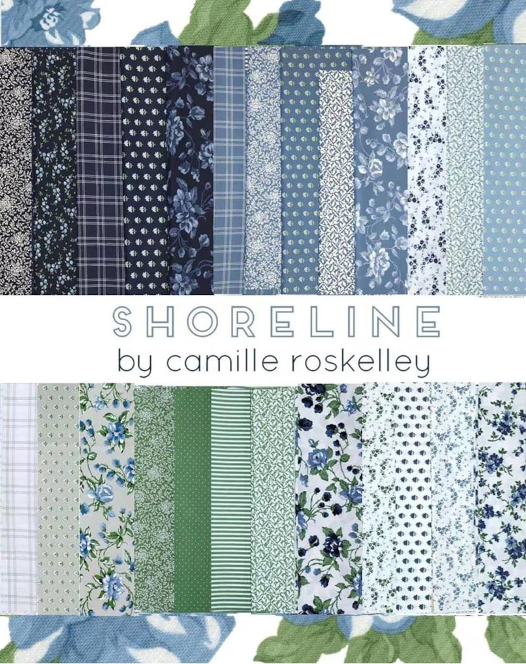 SHORELINE by Camille Roskelley for Moda, Fabric Bundle - 25 Pieces - Etsy