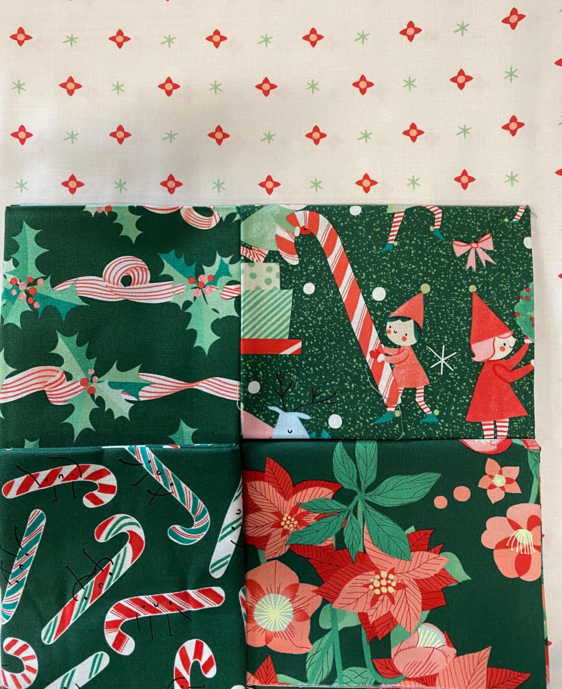 Tiny Christmas by Lizzy House Design for Moda Fabrics - 20 Pieces ...