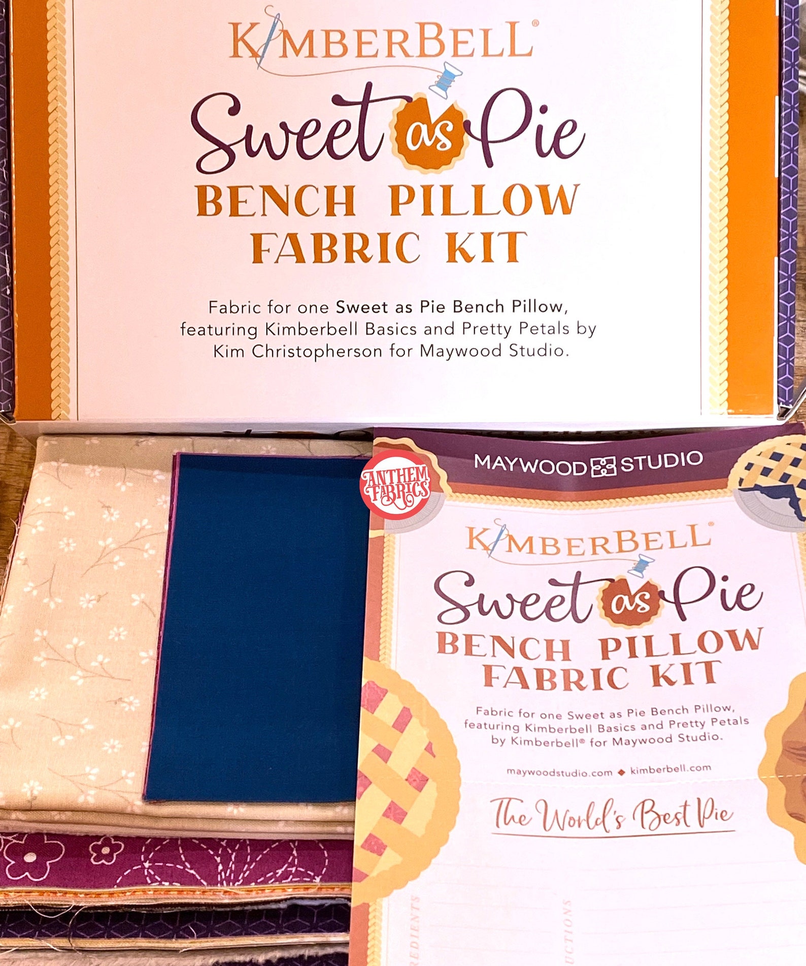 Kimberbell Sweet as Pie Bench Pillow DIY Fabric Kit - Etsy