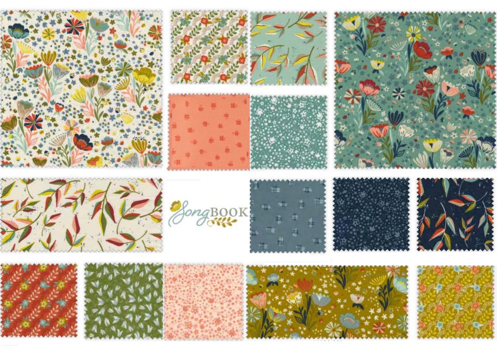 Songbook fabric by Moda ~ 15 fat quarters