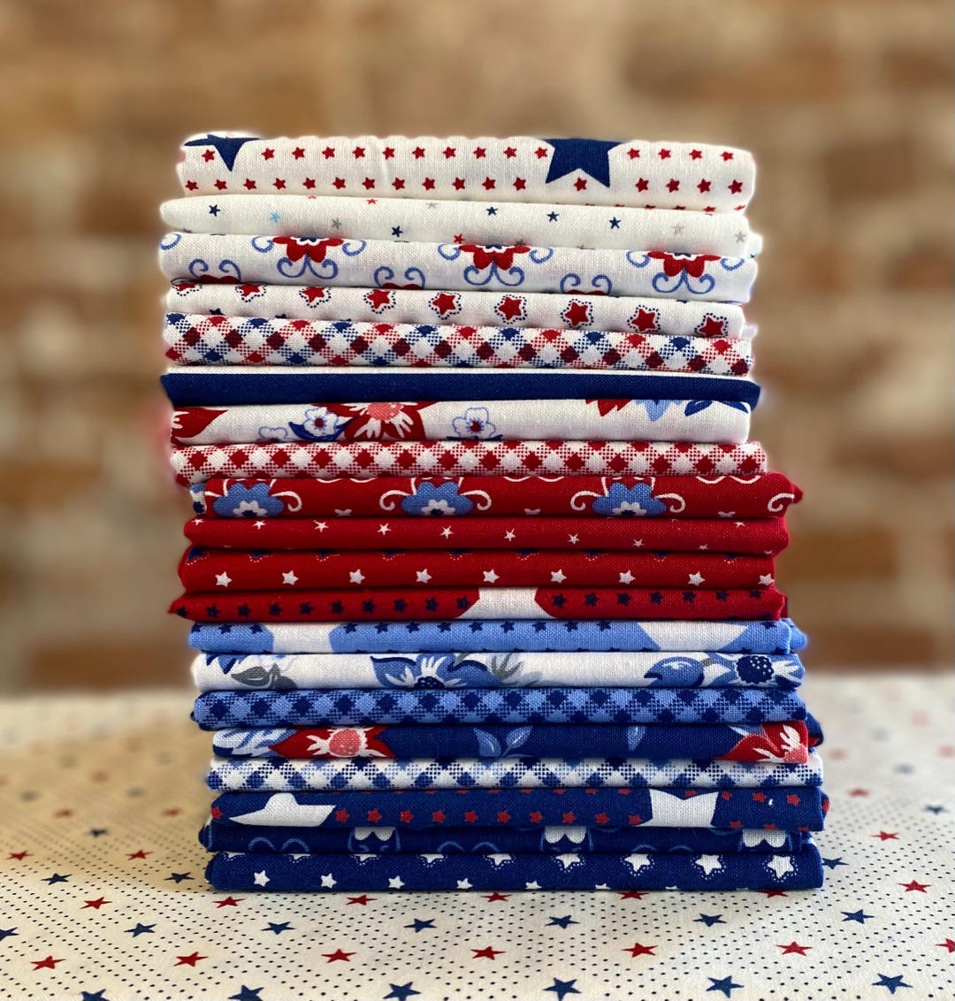 Star Spangled Patriotic Fabric Bundle by April Rosenthal for Moda ...