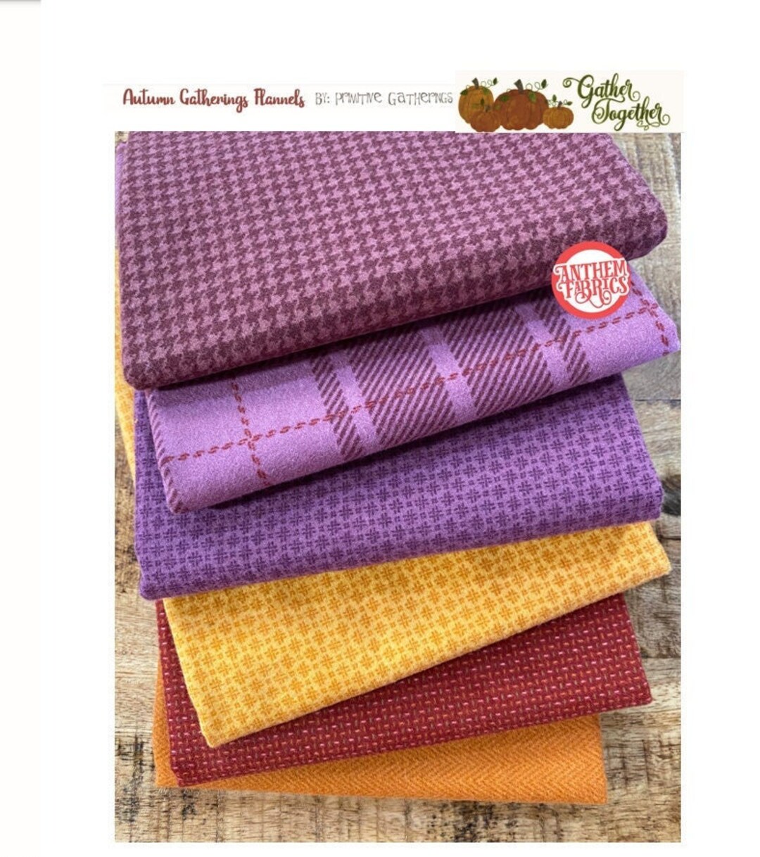 FLANNEL Autumn Gathering by Primitive Gatherings for MODA Fall Fabric ...