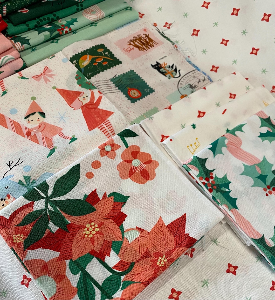 Tiny Christmas by Lizzy House Design for Moda Fabrics - 20 Pieces ...
