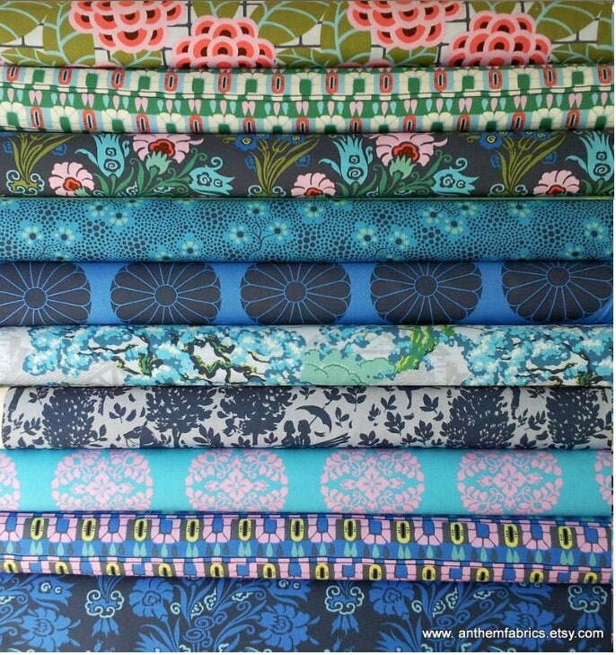 Cameo Amy Butler fabric bundle - Enchanted palette - Fat quarter set of 10