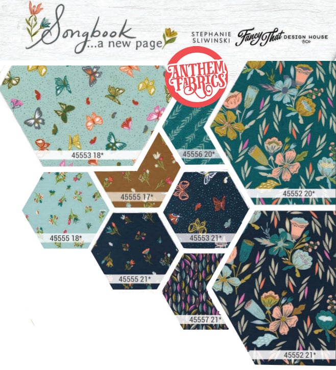 Songbook New Page fabric by Moda ~ 18 pieces with panel option