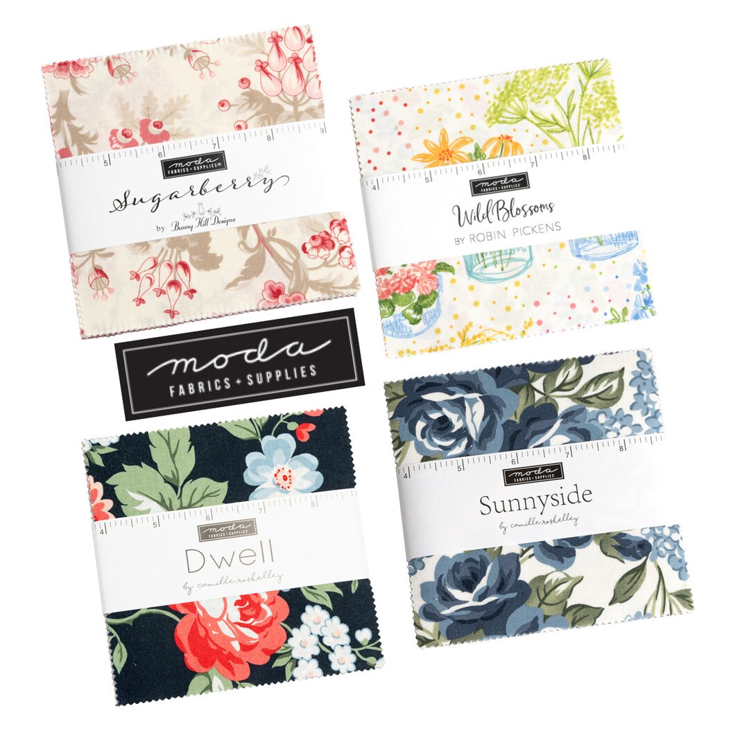 Moda Fabrics Vintage/cottage/floral Charm Packs Precuts Charm Pack, 42 ...