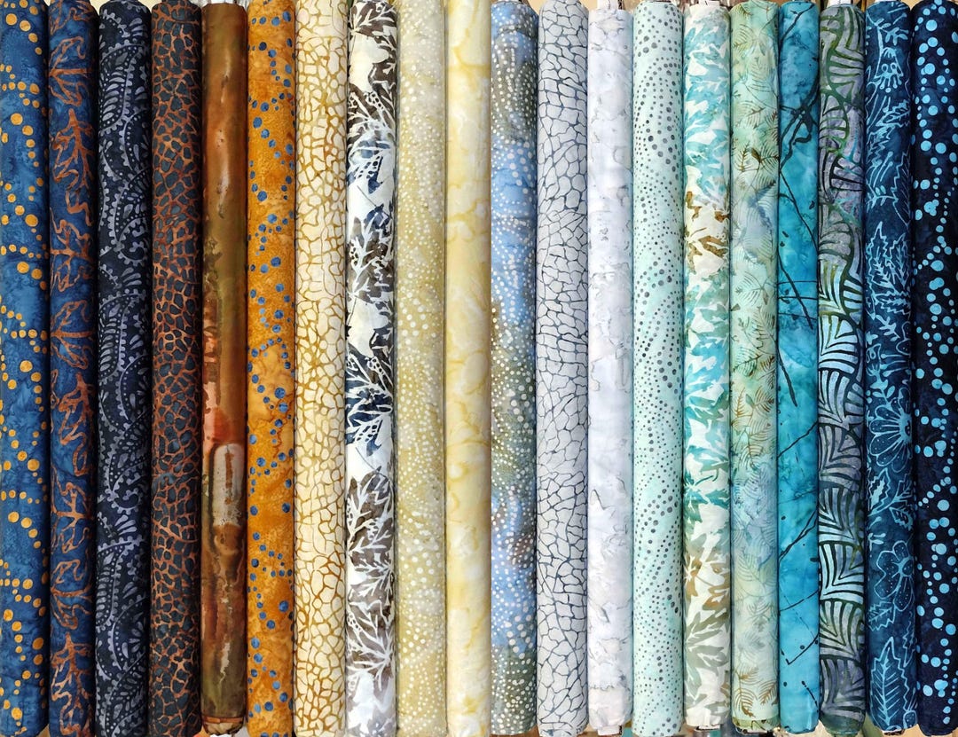 Blue Ridge Batiks by Moda, 20-piece Assortment - Etsy
