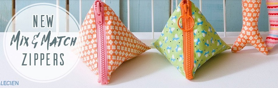 Lecien Jelly Freedom Zipper, sliders and triangle purse pattern - 1 ...