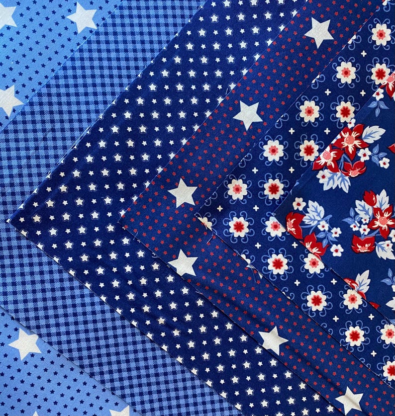 Star Spangled Patriotic Fabric Bundle by April Rosenthal for Moda ...
