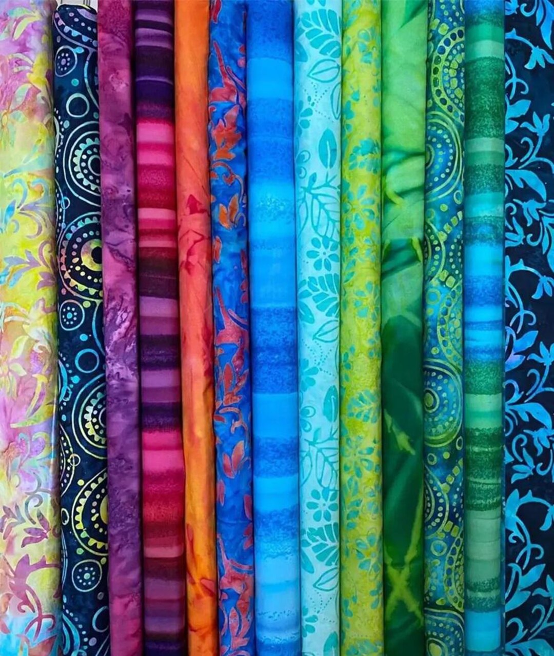 Mambo Batiks by Moda Fabrics - Cotton Fabric Bundle, 13 Pieces - Etsy