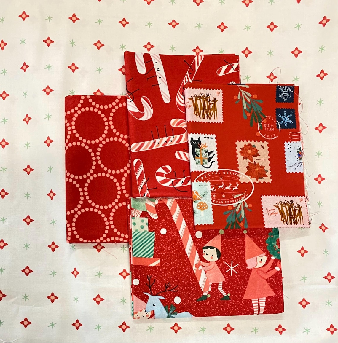 Tiny Christmas by Lizzy House Design for Moda Fabrics - 20 Pieces ...