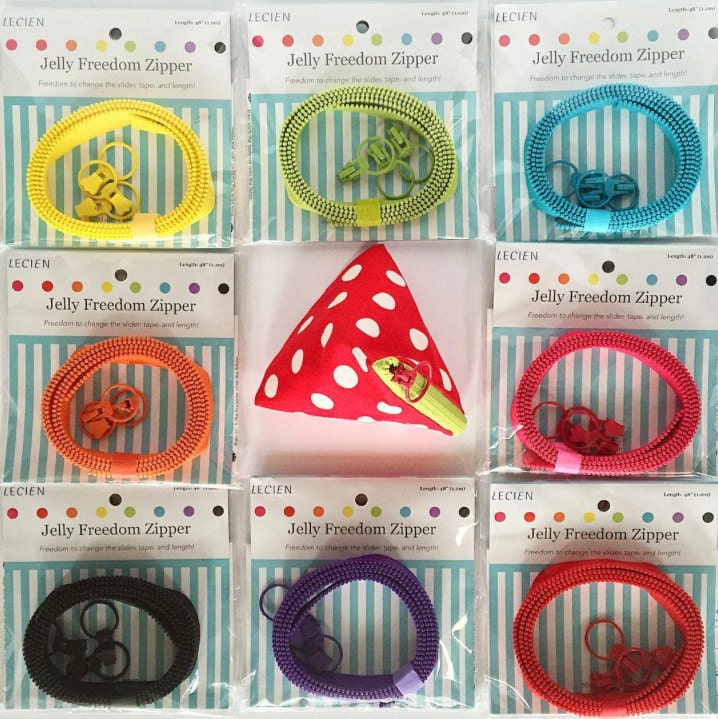 Lecien Jelly Freedom Zipper, sliders and triangle purse pattern - 1 ...