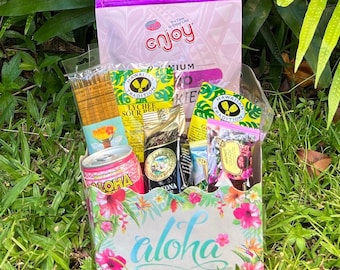 Personalized Hawaiian Gift Box • Birthday Gift Box • Care Package From ...