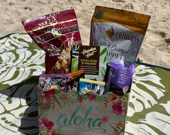 Breakfast Luau Hawaiian Gift Box • Birthday Gift Box • Care Package ...