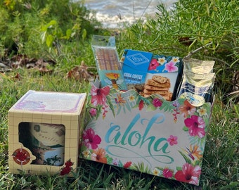 Breakfast Luau Hawaiian Gift Box • Birthday Gift Box • Care Package ...