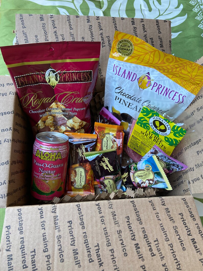 Personalized Hawaiian Gift Box • Birthday Gift Box • Care Package From ...