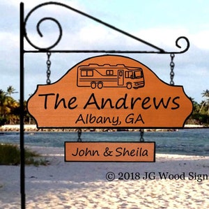 Custom RV Carved Camp Signs Etsy Family Name Sign W Sign - Etsy