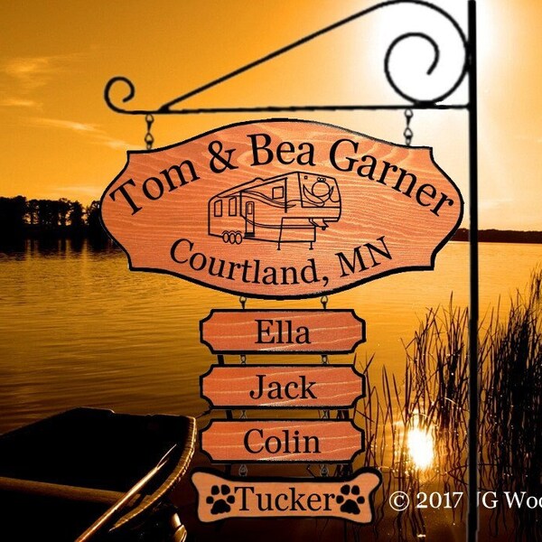 Camping Wood Hanging Sign - Etsy