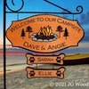 Custom Carved Camp Wooden Name Sign W RV Holder Etsy Wood Sign ...