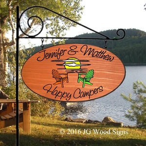 Personalized RV Sunset Beach Signs Cottage Cabin Getaway Camping Wood ...