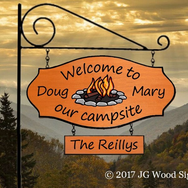 Camping Name Signs - Etsy