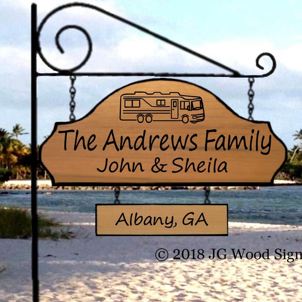 Carved Wood Camp Sign - Etsy