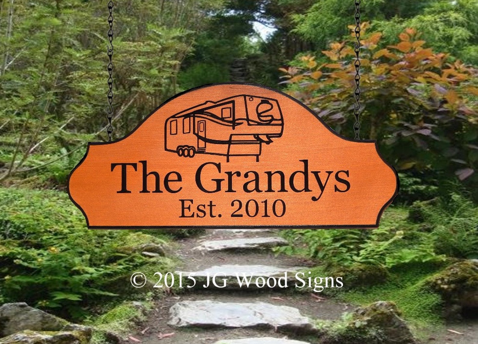 Personalized Carved Wooden RV Camping Signs Etsy Family Name | Etsy