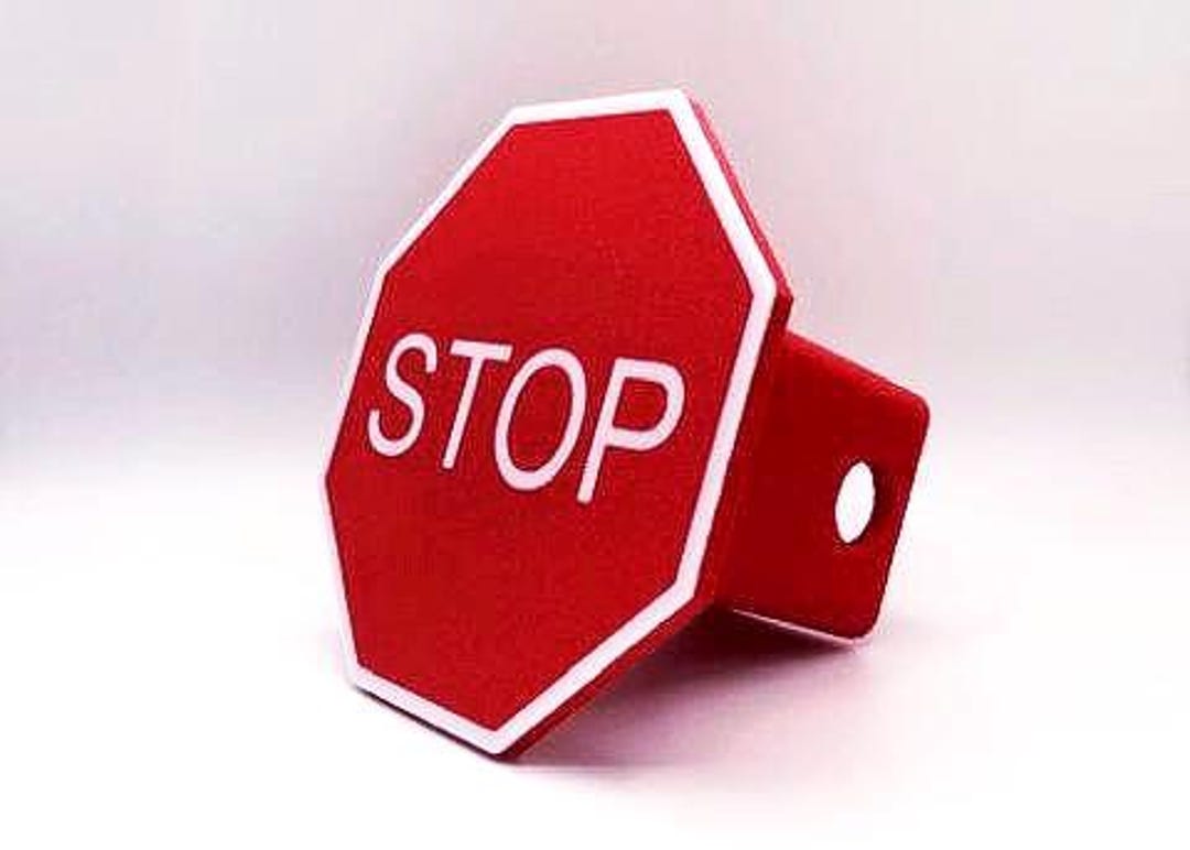 Stop Sign Trailer Hitch Insert Cover Plug - Etsy