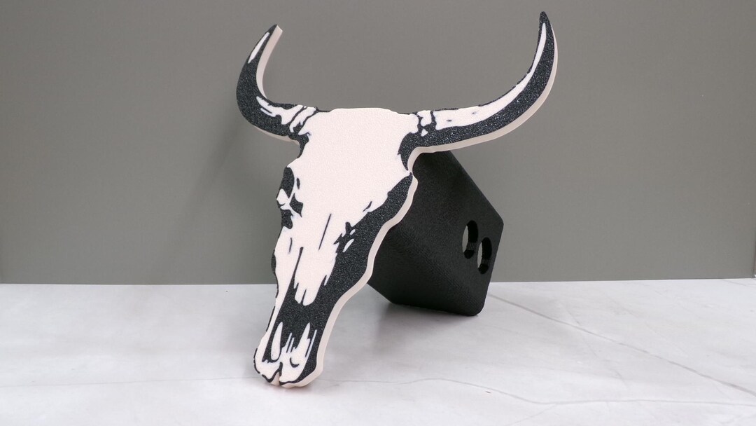 Bull Skull Trailer Hitch Insert Cover Plug - Etsy