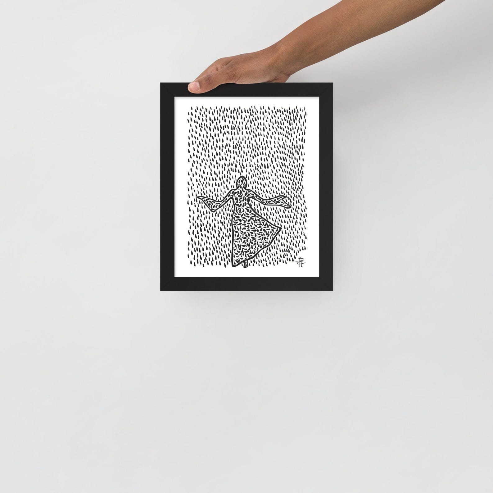Framed Poster: Dancing With the Rain - Etsy