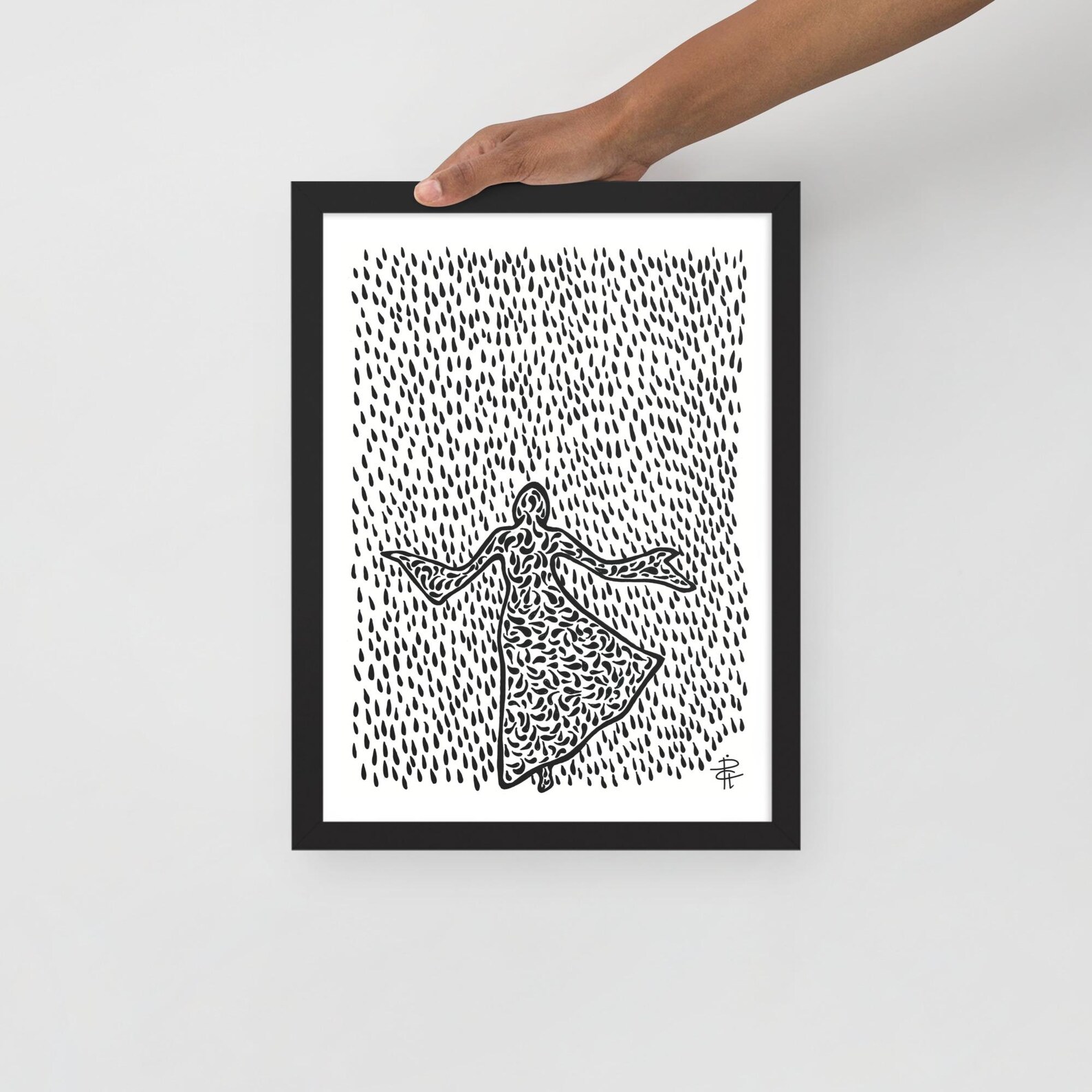 Framed Poster: Dancing With the Rain - Etsy