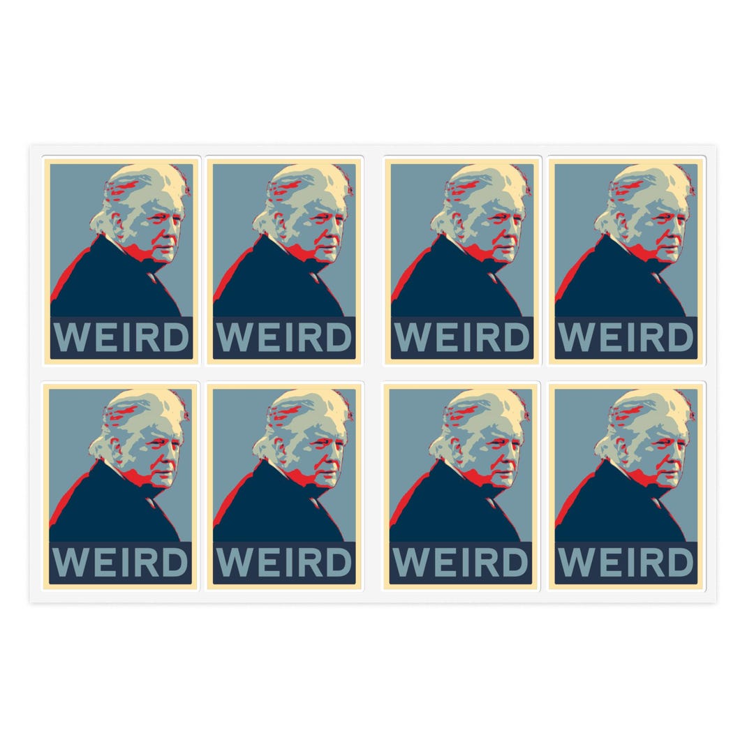 Donald Trump Weird Sticker Sheet Funny Political Stickers Unique ...