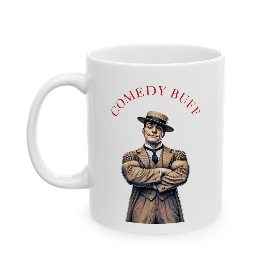 Buster Keaton Comedy Buff Mug Classic Film Lover Gift Vintage Humor ...