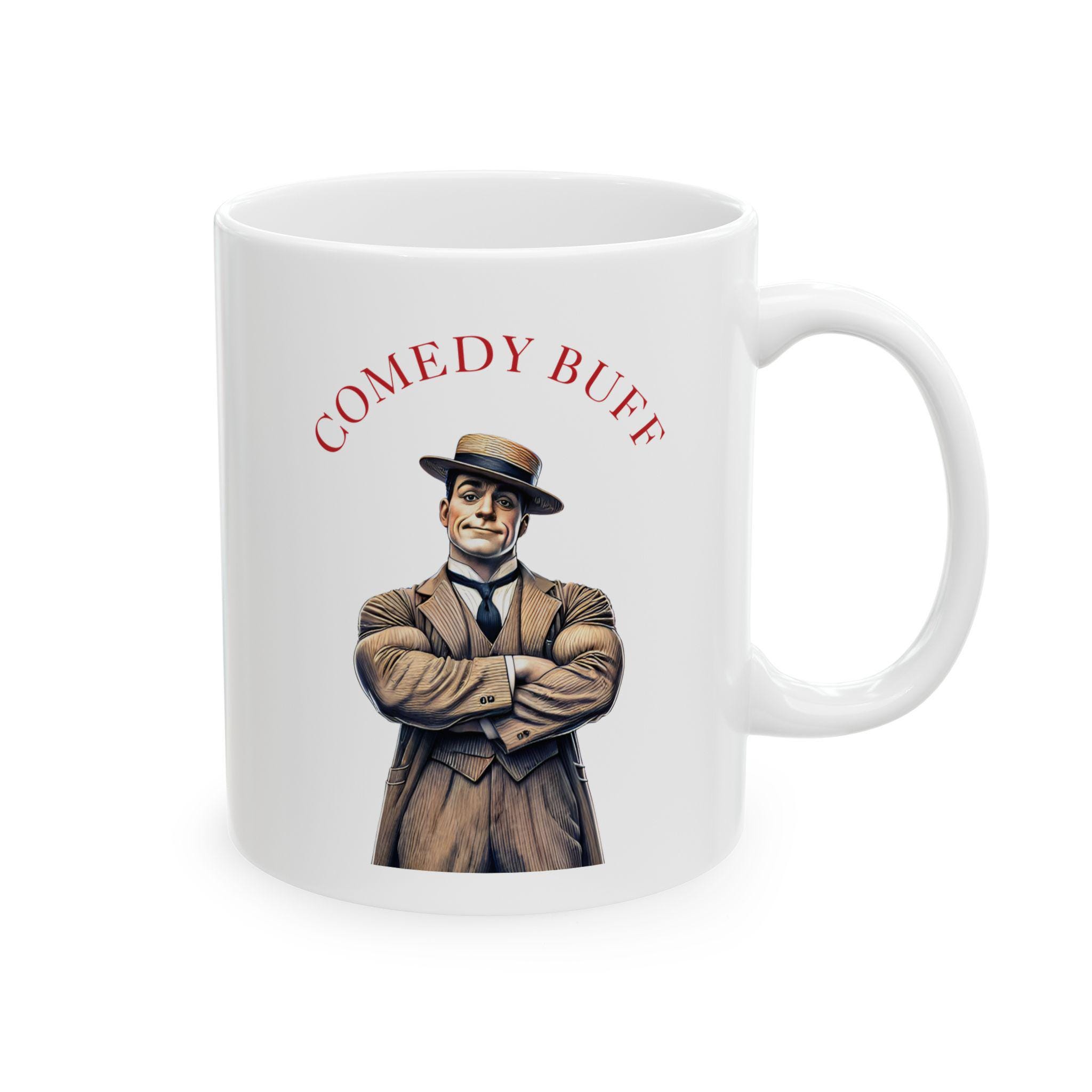 Buster Keaton Comedy Buff Mug Classic Film Lover Gift Vintage Humor ...