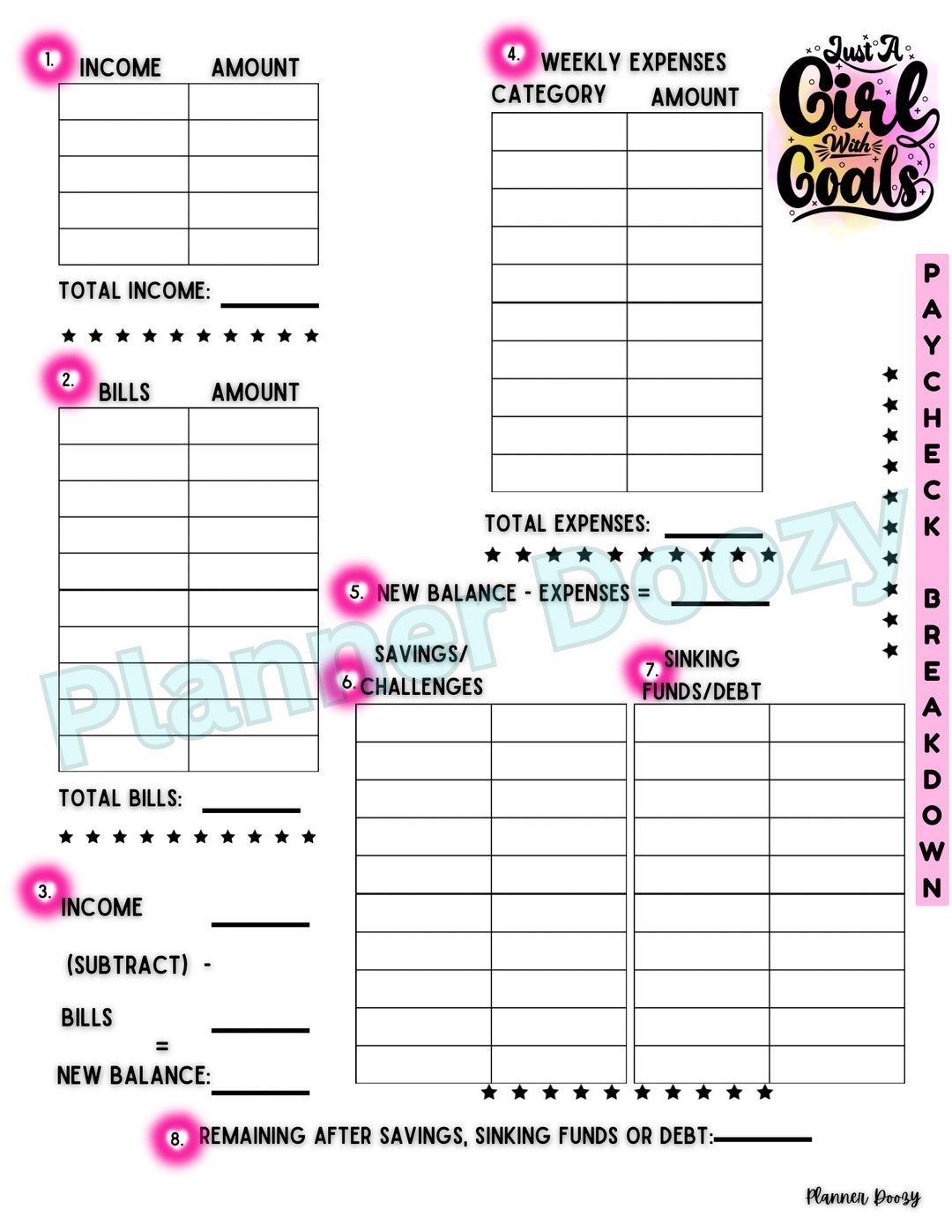 Paycheck Breakdown - Etsy