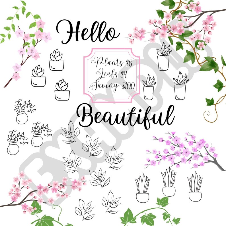 Hello Beautiful Printable Savings Challenge - Etsy