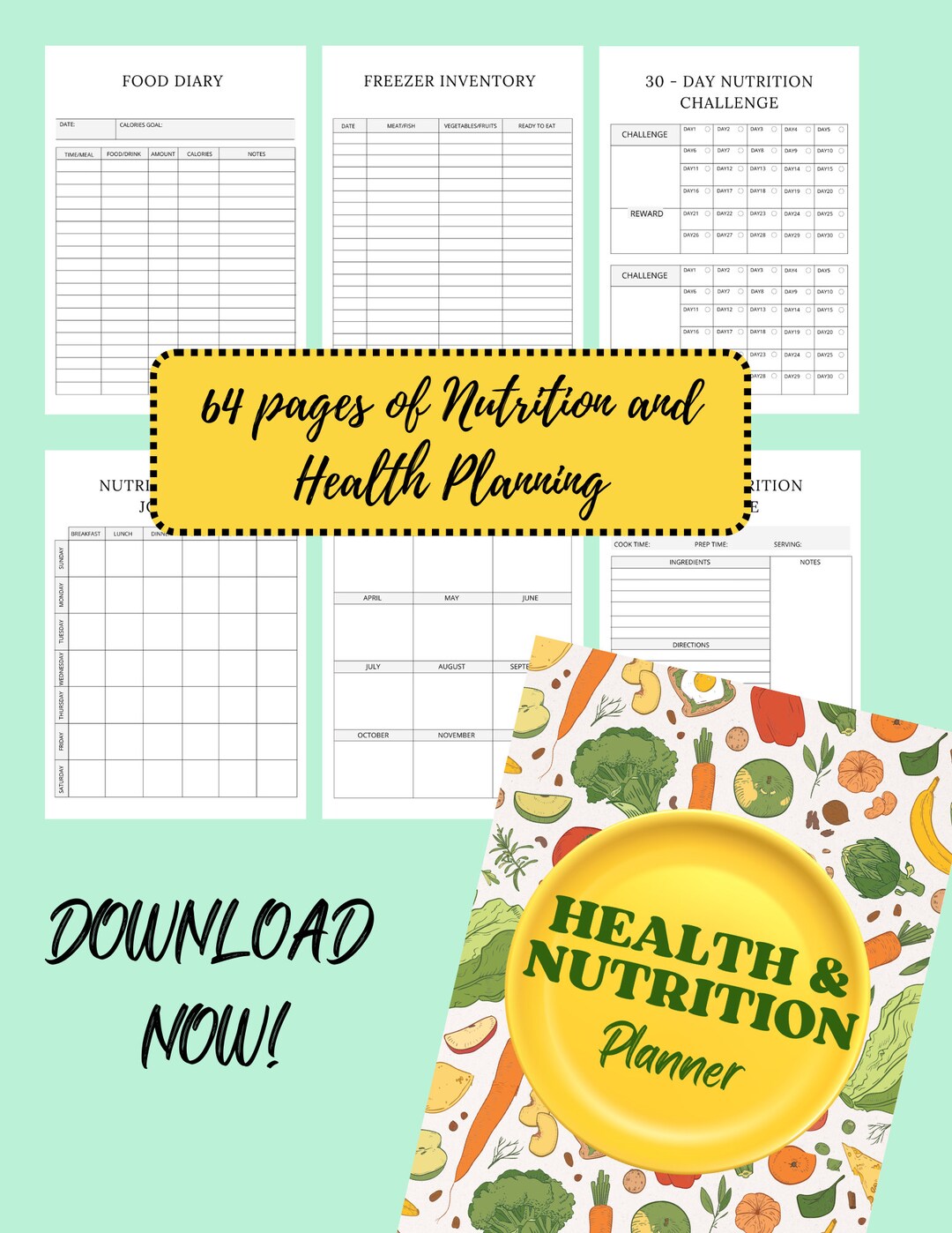 Meal Planner Weekly Budget Menu Planner for Weekly Meals Busy Mom ...