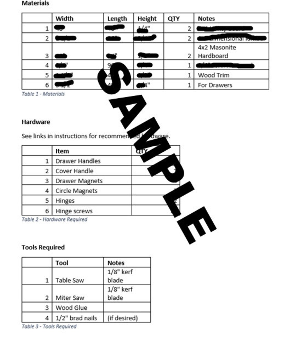 DIY Easy Storage Puzzle Table With Sorting Drawers Wood Working Plans ...