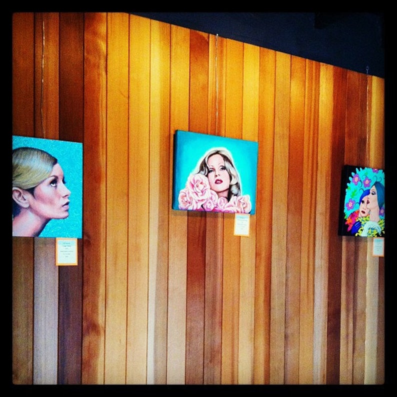 Candy Darling With Roses Original Painting - Etsy