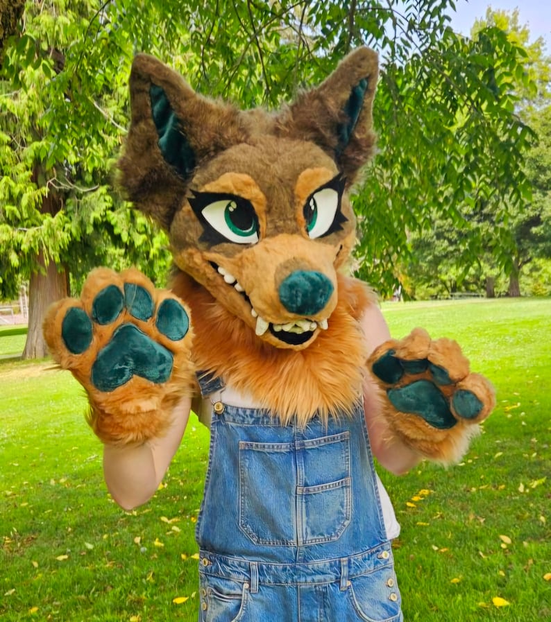 Wolf Premade Fursuit Head Paws - Etsy