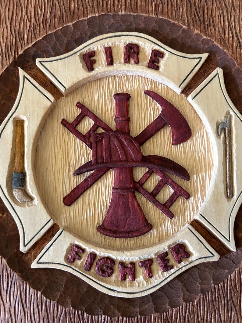 Firefighter Emblem - Etsy