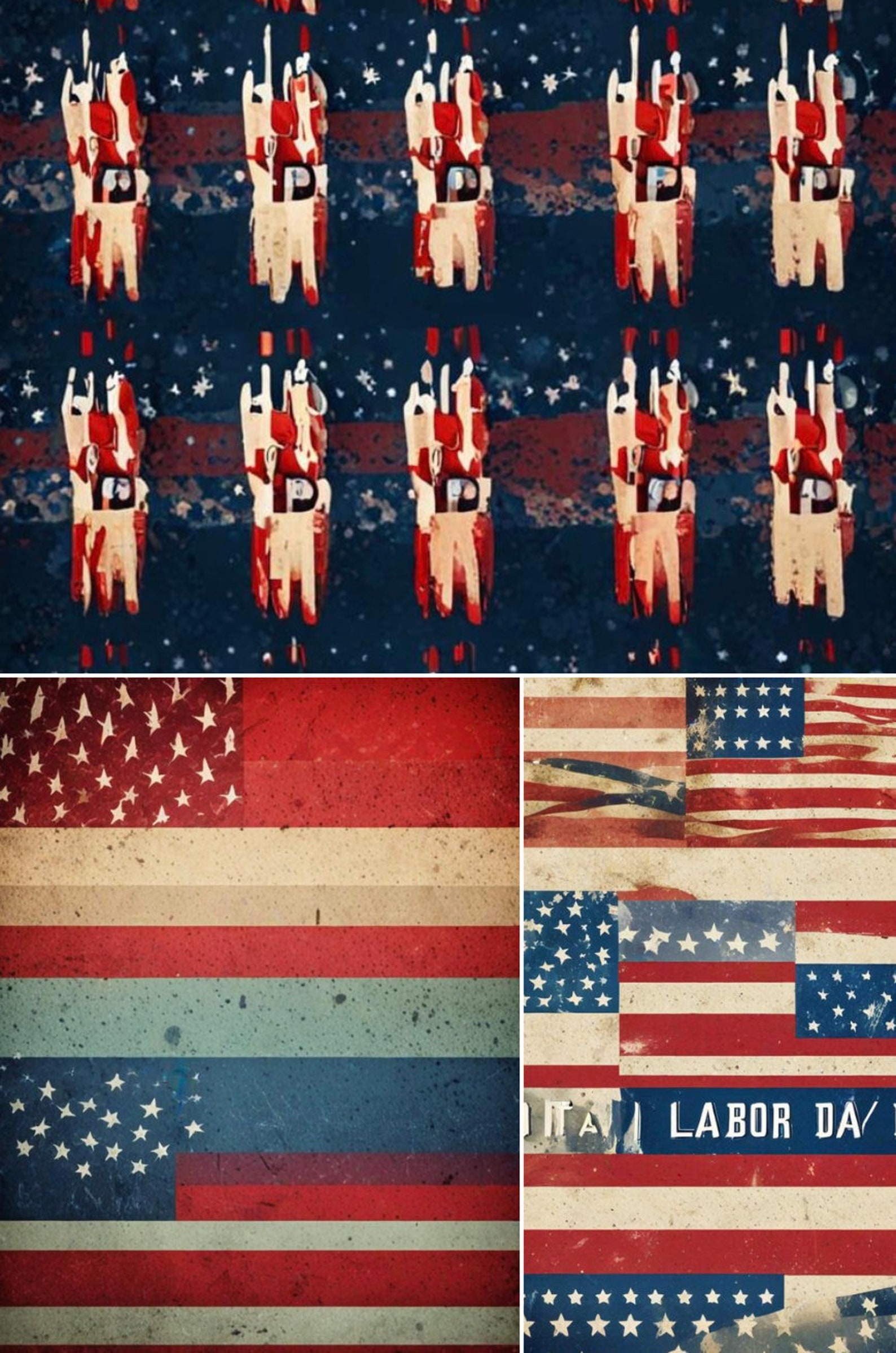 DIGITAL Labor Day Tags Digital Collage Sheet for Download Printable ...