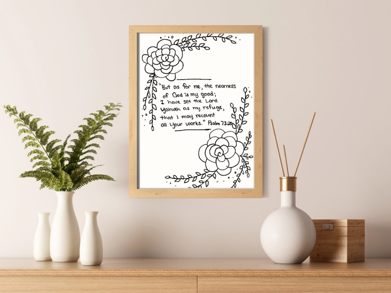 Psalm 73:28 Bible Verse Print, Encouraging Christian Printables ...